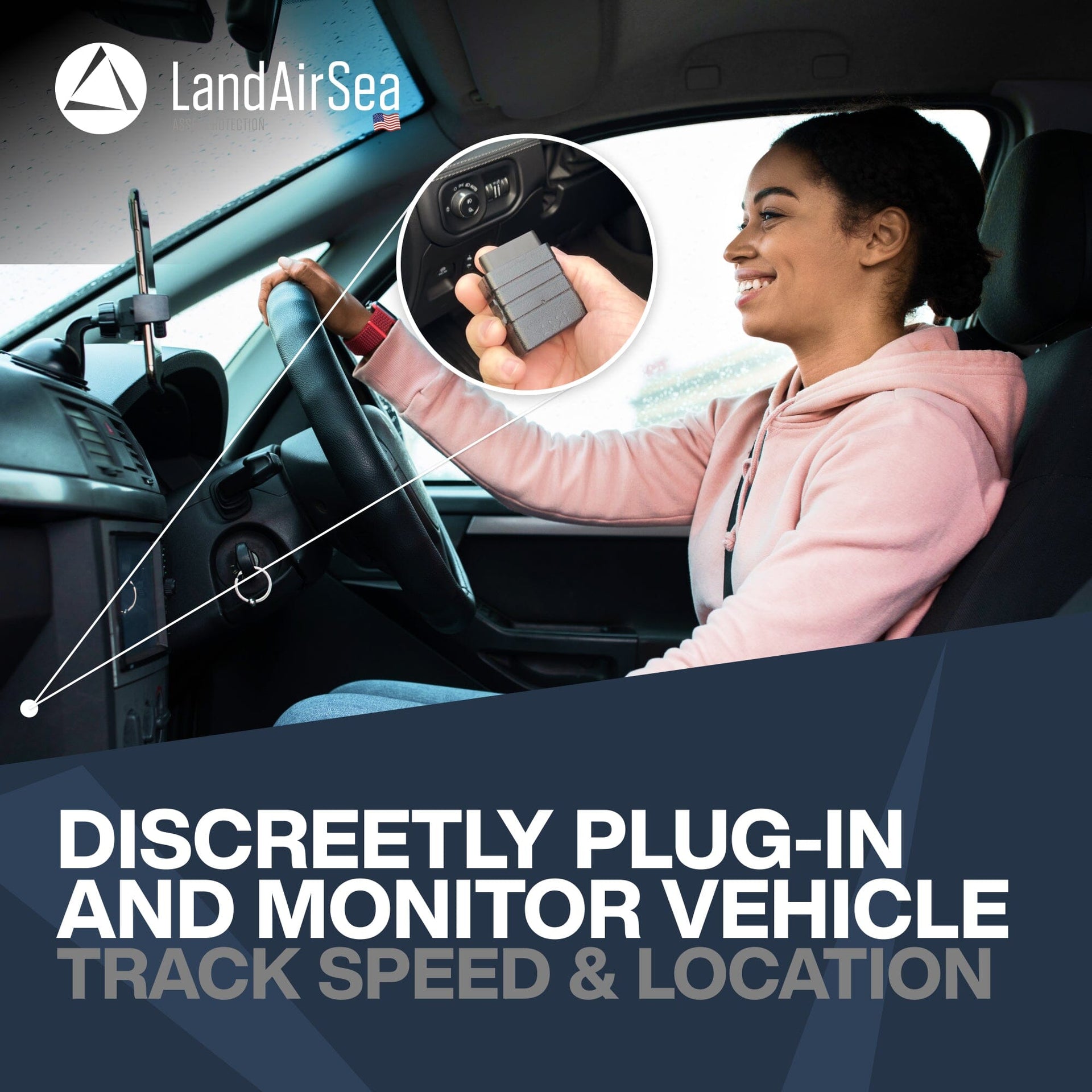 SYNC OBD-II GPS Tracker | Real-Time 3s Updates | LandAirSea